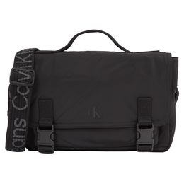 Messenger Bag Calvin Klein Jeans "ULTRALIGHT POCKET MESSENGER29 NY" Gr. B/H/T: 29 cm x 19 cm x 5 cm, schwarz (black) Damen Taschen Businesstaschen