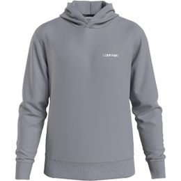 Kapuzensweatshirt Calvin Klein "MICRO LOGO HOODIE" Gr. XL, grau (silver sconce) Herren Sweatshirts