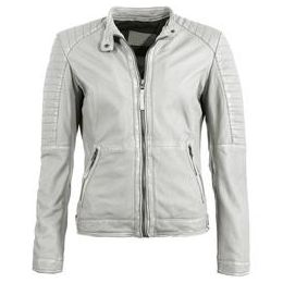 Bikerjacke JCC "6011044-2" Gr. S, grau Damen Jacken