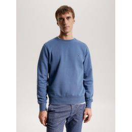 Sweatshirt Tommy Hilfiger "IM NA FLAG LOGO SWEATSHIRT" Gr. L, blau (faded indigo) Herren Sweatshirts