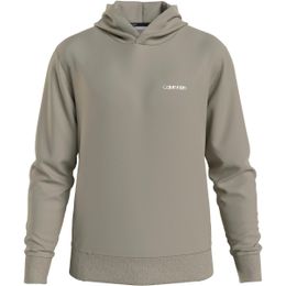 Kapuzensweatshirt Calvin Klein "MICRO LOGO HOODIE" Gr. L, grün (eucalyptus) Herren Sweatshirts