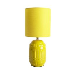 Näve Leuchten Keramik Tischleuchte "Erida" (Farbe: gelb)