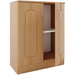 Vcm Holz Kommode Sideboard Highboard Anrichte Schrank Balia 2 Drehtüren (Farbe: Buche)