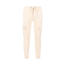 Jogginghose Alpha Industries "ALPHA Men - Jogger Terry Jogger" Gr. 3 XL, Normalgrößen, weiß (jet stream white) Herren Hosen Jogginghosen