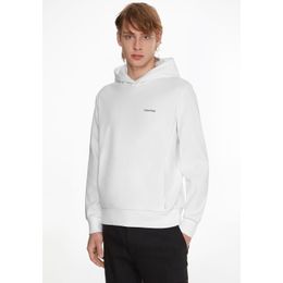 Kapuzensweatshirt Calvin Klein "MICRO LOGO HOODIE" Gr. XXL, weiß (bright white) Herren Sweatshirts