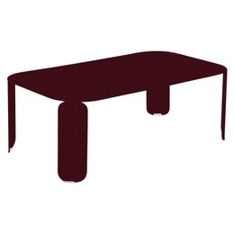 Fermob Bebop Tisch 120x70 cm H.42 cm Aluminium Schwarzkirsche /
