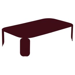 Fermob Bebop Tisch 120x70 cm H.29 cm Aluminium Schwarzkirsche /