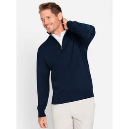 Strickpullover Marco Donati "Strickpullover" Gr. 52, blau (dunkelblau) Herren Pullover Strick