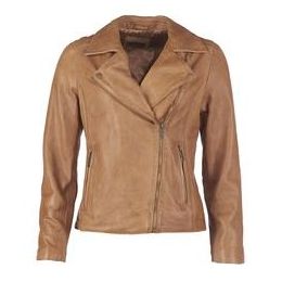 Bikerjacke JCC "1703" Gr. 36, braun (cognac) Damen Jacken