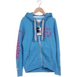 Superdry Damen Kapuzenpullover, hellblau