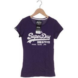 Superdry Damen T-Shirt, flieder, Gr. 34