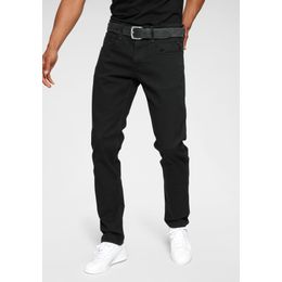 Slim-fit-Jeans Replay "Anbass Superstretch" Gr. 32, Länge 34, schwarz (black) Herren Jeans Slim Fit