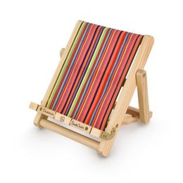 bookchair Medium Streifen - Buchständer Tablethalter aus Holz