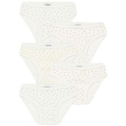 Petit Bateau - Hipster COEUR DE BEURRE 5er Pack in marshmallow, Gr.134/140