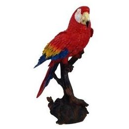 Dekofigur Papagei 66 x 40 cm rot