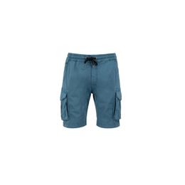 Sweatshorts Alpha Industries "ALPHA Men - Shorts Cotton Twill Jogger Short" Gr. M, Normalgrößen, blau (vintage marine) Herren Hosen Shorts