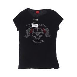 s.Oliver Damen T-Shirt, schwarz, Gr. 140