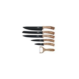 Neuetischkultur Messer-Set Küchenmesser 6-teiliges Set Black (Set