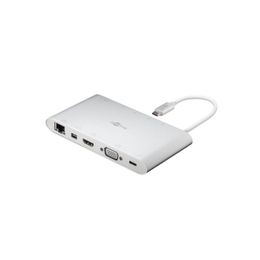 goobay USB-Verteiler USB-C Multiport Adapter Aluminium (5 Gbit/s Übertragungsrate