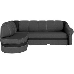 MOEBLO Ecksofa JULIANO, Eckcouch mit Bettfunktion Couch L-Form Polstergarnitur Polstersofa mit Ottomane Couchgranitur Sofa