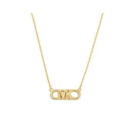 Michael Kors Kette mit Anhänger MKC164200710 Halskette mit Anhänger Damen MK Logo Silber Gold