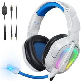 Krysenix PG2 RGB mit 3.5mm Klinke Gaming-Headset (Kristallklarer Surround-Sound für ein immersives Gaming-Erlebnis – die Spitze der Audioqualität