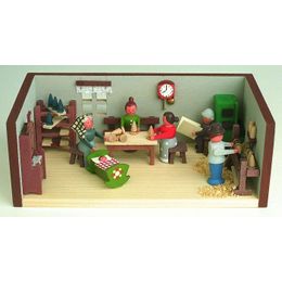 Stübelmacher Gunter Flath Weihnachtsfigur Miniaturstube Spielzeugmacherstube BxHxT 11x4x6 cm NEU