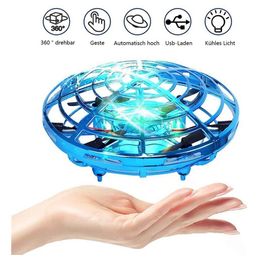 GelldG UFO Mini Drohne - Fliegender Spielzeug Handgesteuerter Quadrocopter