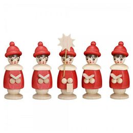 Sammelfigur Miniaturfiguren 5 Kurrendefiguren rot Höhe 6