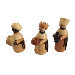 Spielwarenmacher Günther e.K. Weihnachtsfigur Miniaturfigur Holzfiguren Heiligen 3 Könige Höhe=9cm NEU