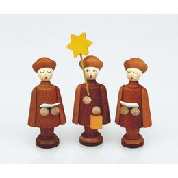 holz.kunst Stephan Kaden Weihnachtsfigur Holzfiguren 3 Kurrendefiguren natur Höhe 3