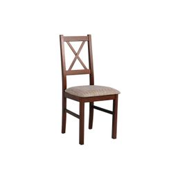 Beautysofa Esszimmerstuhl Stuhl Nilo X (2 Stk. pro Satz) aus Holz mit gepolstertem Sitz (2 St)