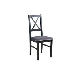 Beautysofa Esszimmerstuhl Stuhl Nilo X (2 Stk. pro Satz) aus Holz mit gepolstertem Sitz (4 St)