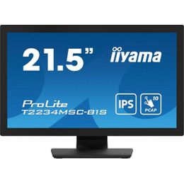 iiyama 54.6cm (21,5) T2234MSC-B1S 16:9 M-Touch HDMI+DP IPS retail TFT-Monitor (1920 x 1080 px