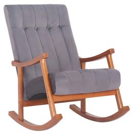 TPFLiving Schaukelstuhl Sarti mit hochwertig gepolsterter Sitzfläche (Schwingstuhl