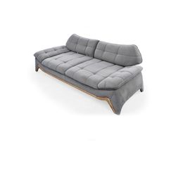 JVmoebel 3-Sitzer Graues Sofa Designer 3-Sitzer Wohnzimmer Dreisitzer Edle Couch