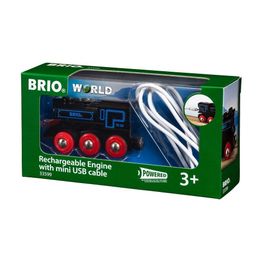 Brio® Spielzeugeisenbahn-Lokomotive Brio World Eisenbahn Lok Schwarze Akku-Lok mit Mini-USB 33599