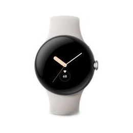 Google Pixel Watch - LTE Smartwatch - Silber mit Chalk Armband