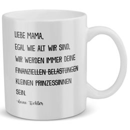 22Feels Tasse Mama Geschenk Muttertag von Tochter Mutter Geburtstag Kaffee Frauen