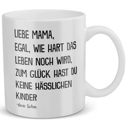 22Feels Tasse Mama Geschenk Muttertag von Sohn Mutter Geburtstag Kaffeetasse Frauen