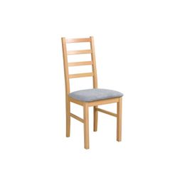 Beautysofa Esszimmerstuhl Stuhl Nilo VIII (2 Stk. pro Satz) aus Holz mit gepolstertem Sitz (2 St)