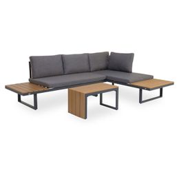 OUTDOOR Gartenlounge-Set Loungeecke OUTDOOR Runei grau Garten-Sofa Loungesofa OUTDOORsofa