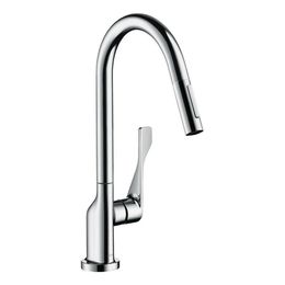 Hansgrohe Küchenarmatur Axor Citterio 250 Einhebel-Küchenmischer mit Ausziehbrause