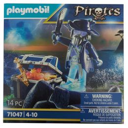 Playmobil® Spielfigur Playmobil 71047 Pirates Geister Pirat und Schatztruhe mit Leuchtfunkti