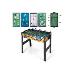 Costway Kickertisch, 12 in 1 Spieltisch mit Punktezähle