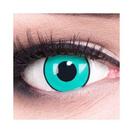 MeralenS Jahreslinsen 1 Paar Farbige Anime Sharingan Kontaktlinsen Gaara in türkis schwarz