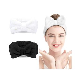 Opspring Turban-Handtuch Spa-Stirnbänder mit Schleife