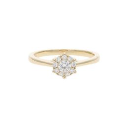JuwelmaLux Fingerring JuwelmaLux Ring 585/000 (14 Karat) Gold mit Brillanten JL10-07-3337 56 (kein Set