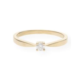 JuwelmaLux Fingerring JuwelmaLux Ring 585/000 (14 Karat) Gelbgold mit Brillant JL10-07-1395 (kein Set