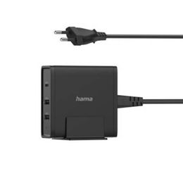 Hama 00200017 Universal-USB-C-Ladestation, 3 Ports, Power Delivery (PD), 5-20V/65W